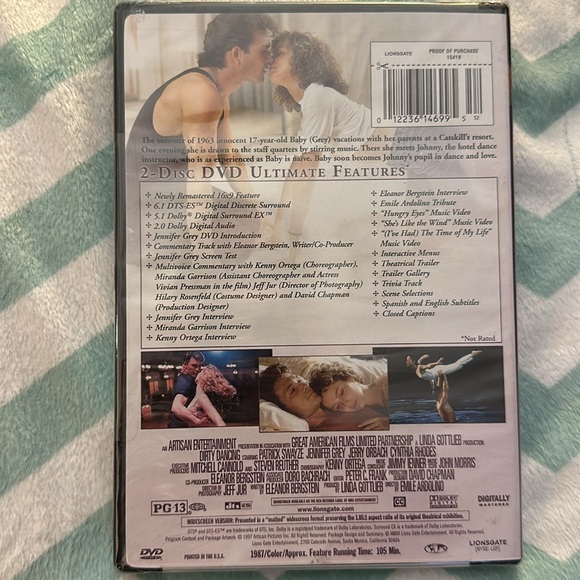 Artisan | Media | Dirty Dancing Dvd Movie Twodisc Ultimate Edition ...